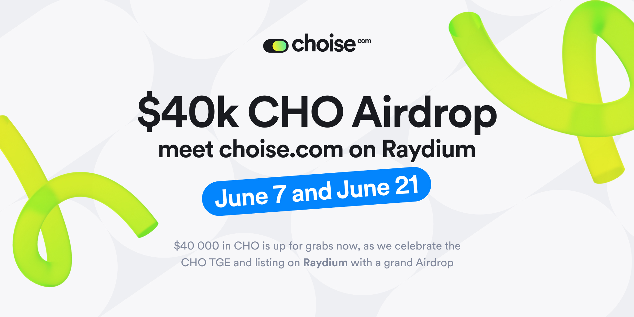 $40k CHO Airdrop | Choise.com